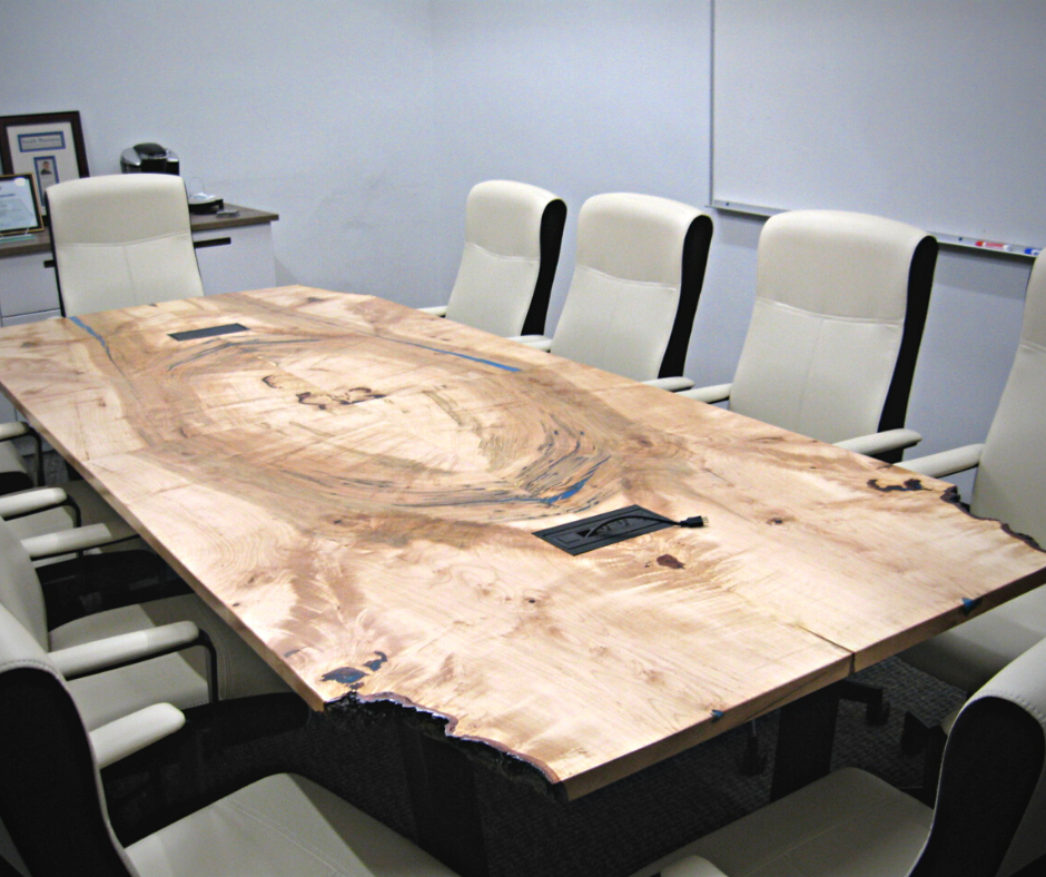 Live Edge Conference Table – Indigo Wood Works
